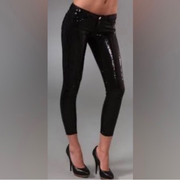 Siwy | Pants & Jumpsuits | Siwy Fun Hannah Party Black Sequin Skinny ...
